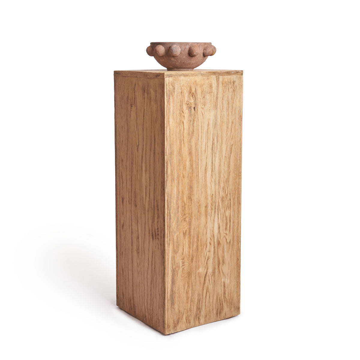 rustic beech pine plinth – The Spring Project